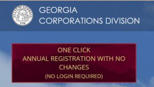Annual Renewal GA Secretary of State – Tim Cagle CPA